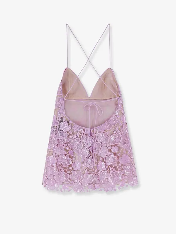 Retrofete Kamala Sequined V-neck Mini Dress