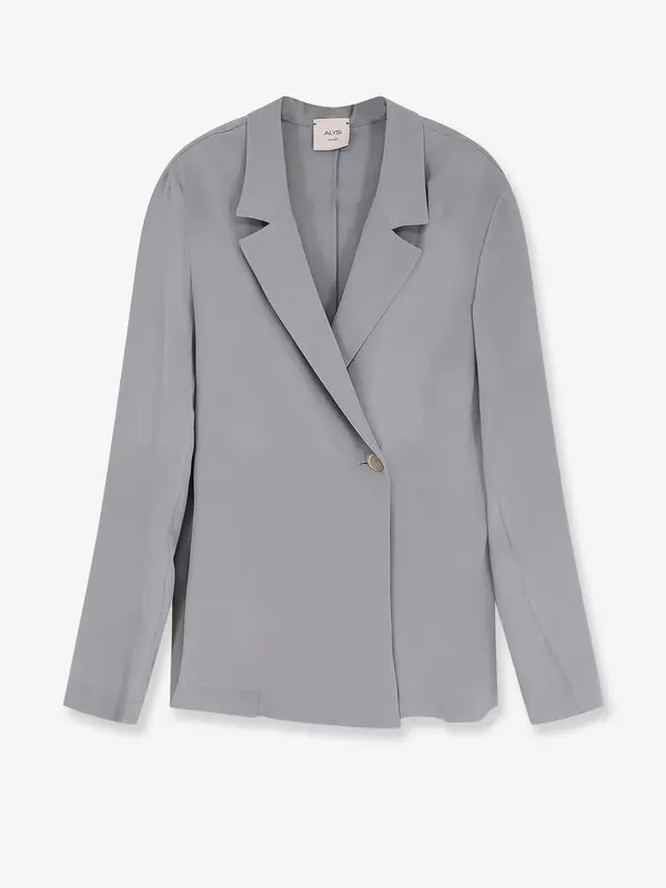 ALYSI Loose Silk Blazer