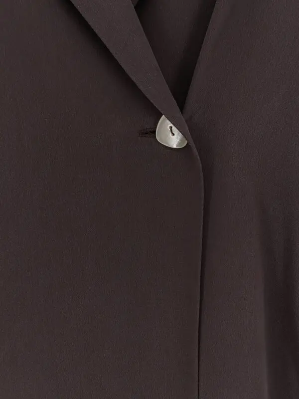 ALYSI Loose Silk Blazer