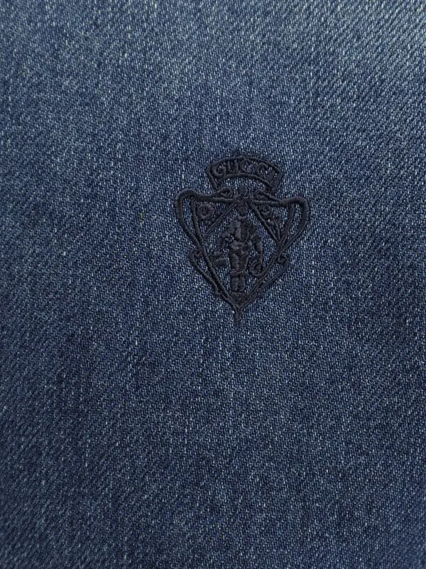 Gucci Denim Shirt With Embroidery