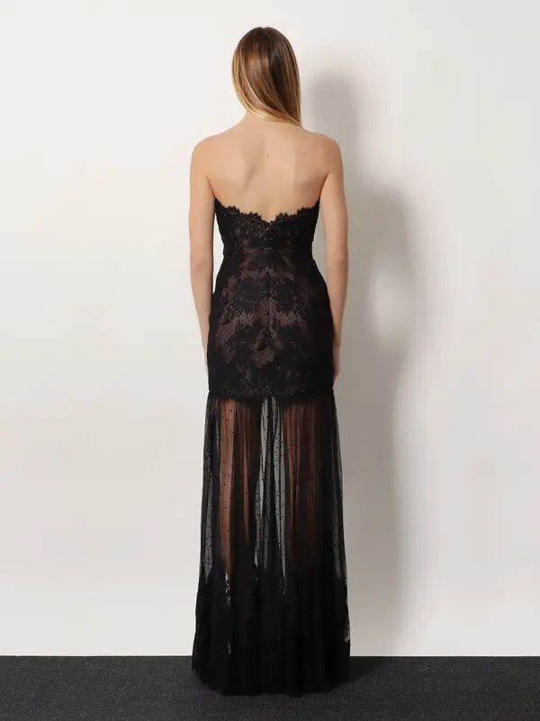 Retrofete Vespera Long Lace Dress