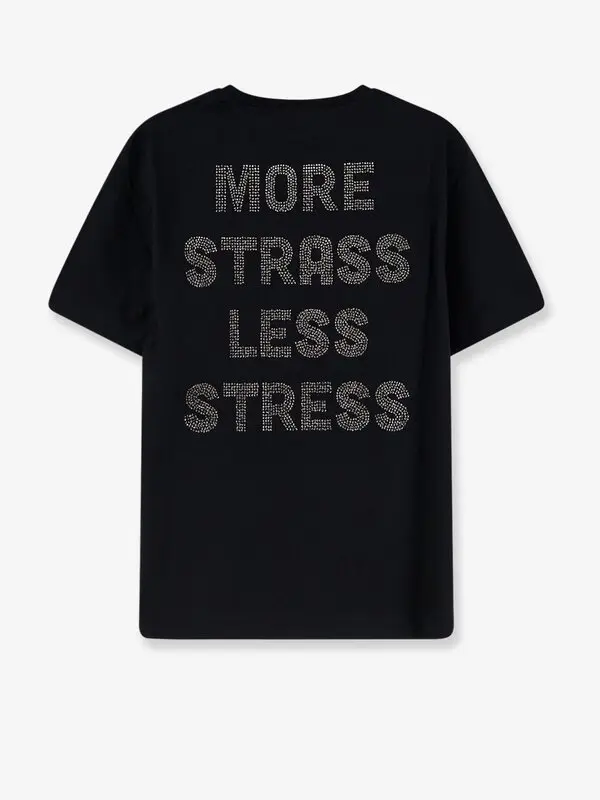 Pinko Cotton T-shirt With Front Lettering Logo