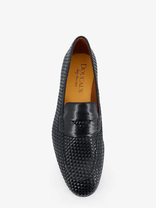 DOUCAL'S Braided Leather Loafers