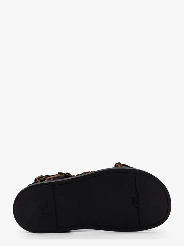Fendi Elastic Satin Ff Motif Feel Sandals