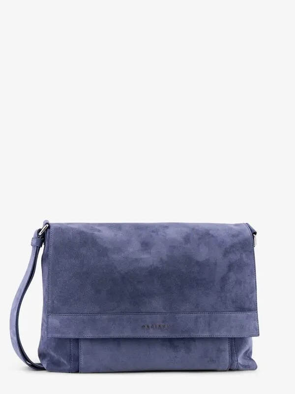 Orciani Peach Suede Messenger Bag