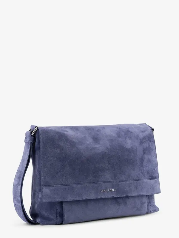 Orciani Peach Suede Messenger Bag