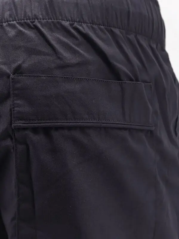 ENTIRE STUDIOS Cotton Bermuda Shorts With Frontal Logoed Label