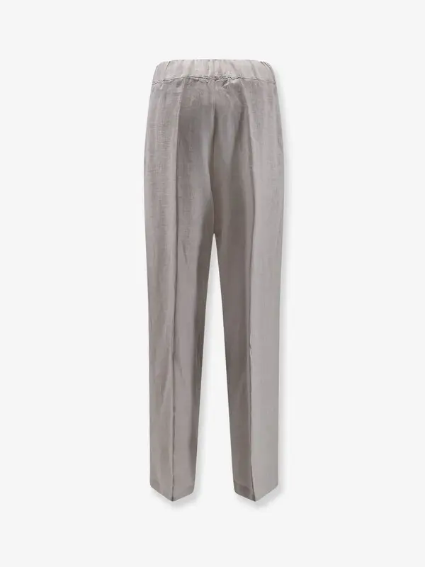 SEMICOUTURE Linen Trousers
