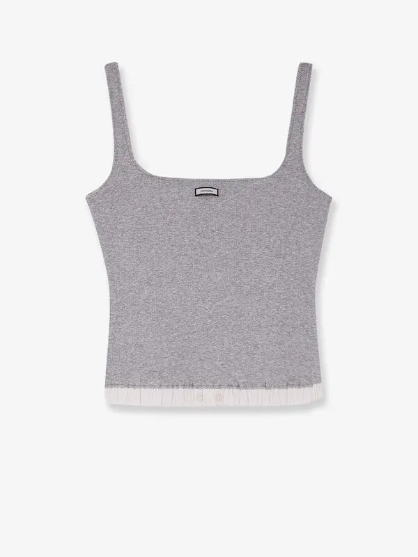 ENTIRE STUDIOS Ribbed Cotton Tank Top