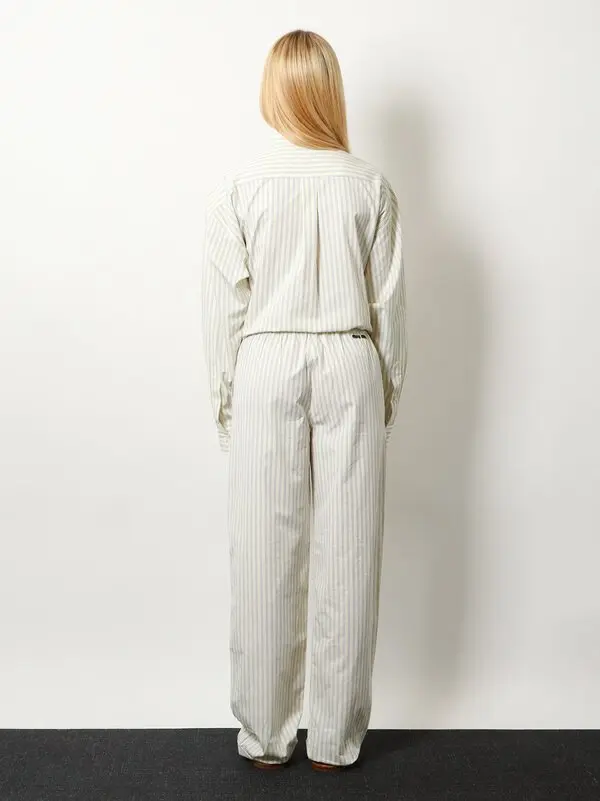 Miu Miu Striped Cotton Pajama Pants