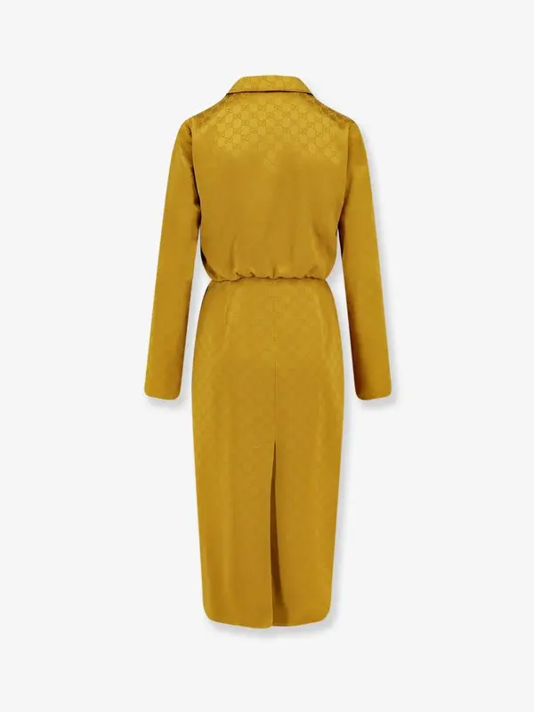 Gucci Gg Satin Chemisier Dress
