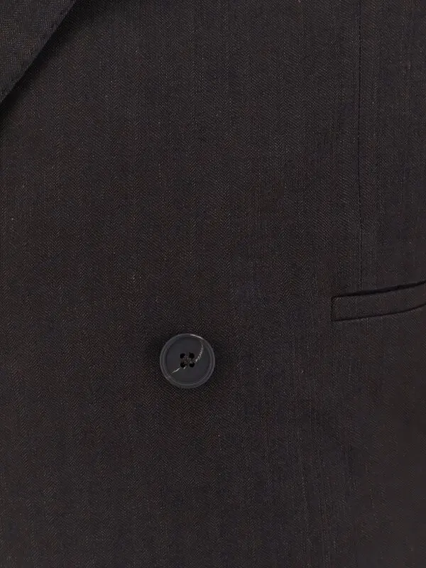 Studio Nicholson Blazer In Viscose And Linen Blend
