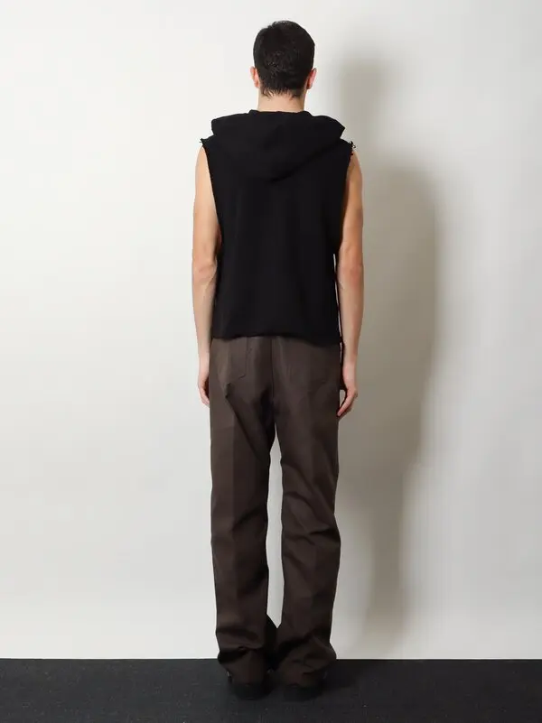 Rick Owens Sleeveless Organic Cotton Sweatshirt