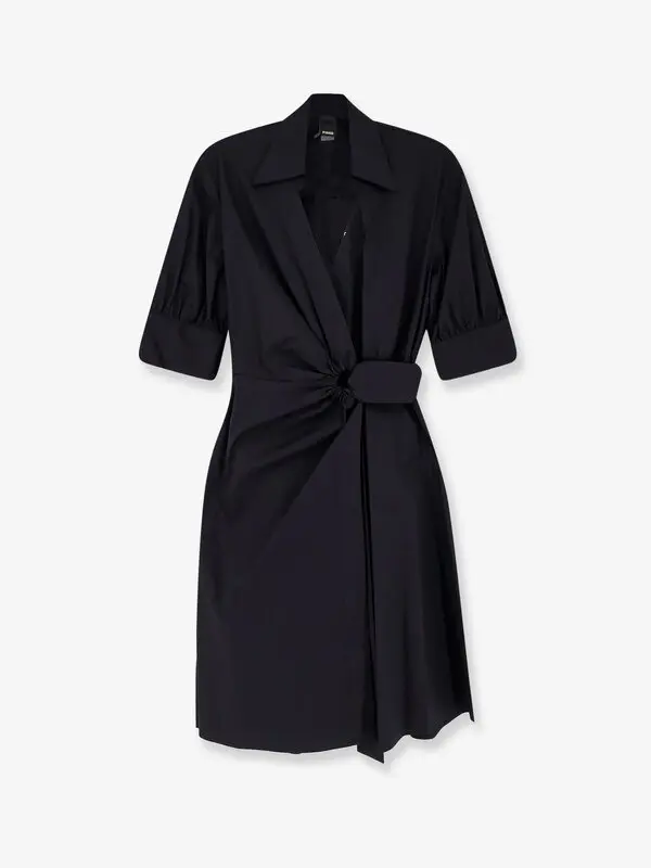 Pinko Aline Stretch Cotton Dress - Black