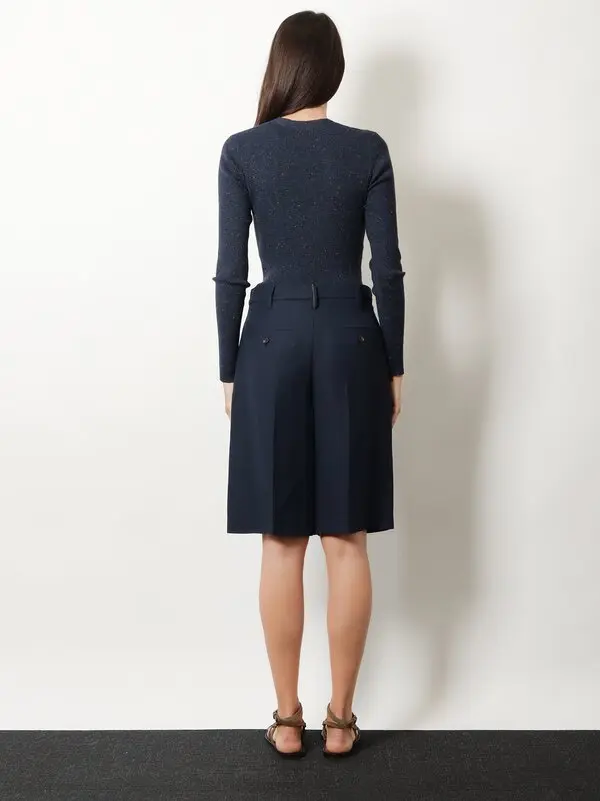Brunello Cucinelli Viscose And Linen Bermuda Shorts