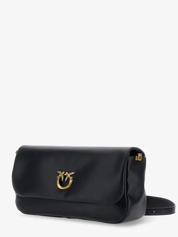 Pinko Soft Horizontal Leather Crossbody Bag