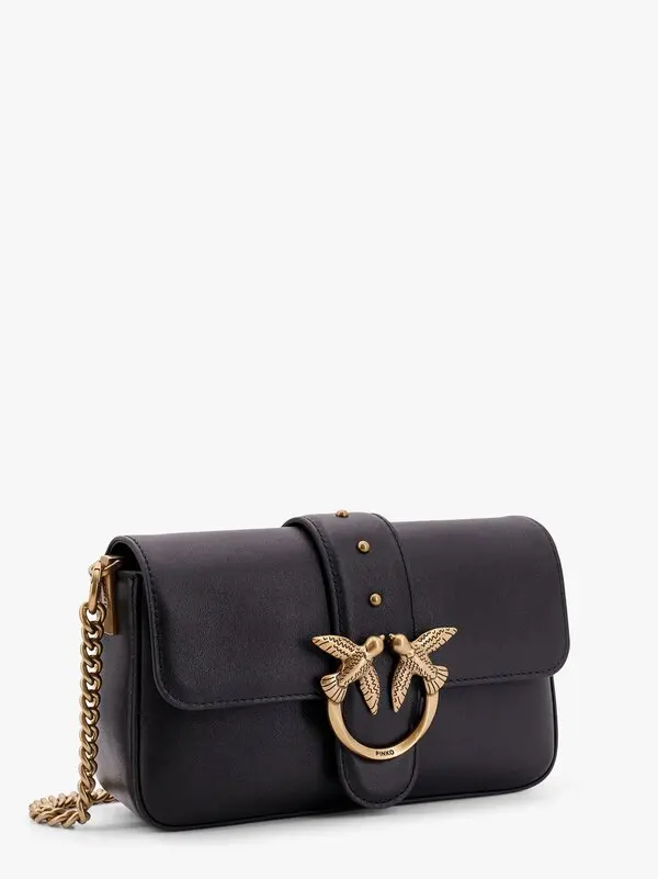 Pinko Mini Love Bag Leather Crossbody Bag