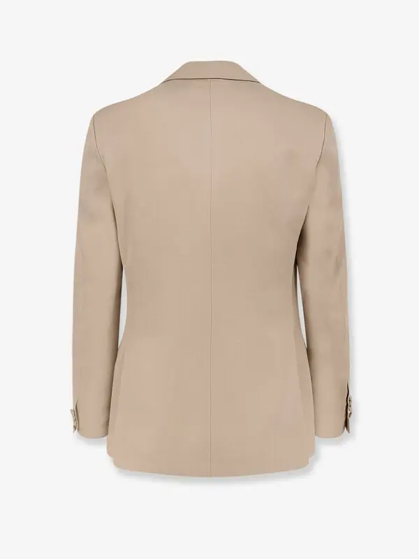 LARDINI Single-breasted Viscose And Silk Blazer
