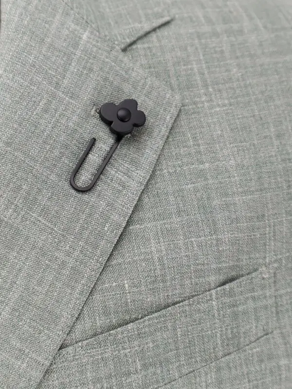 LARDINI Wool, Silk And Linen Blazer