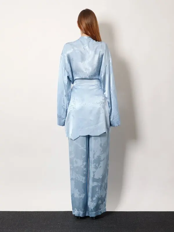 Balenciaga Wrap Silk Mini Dress