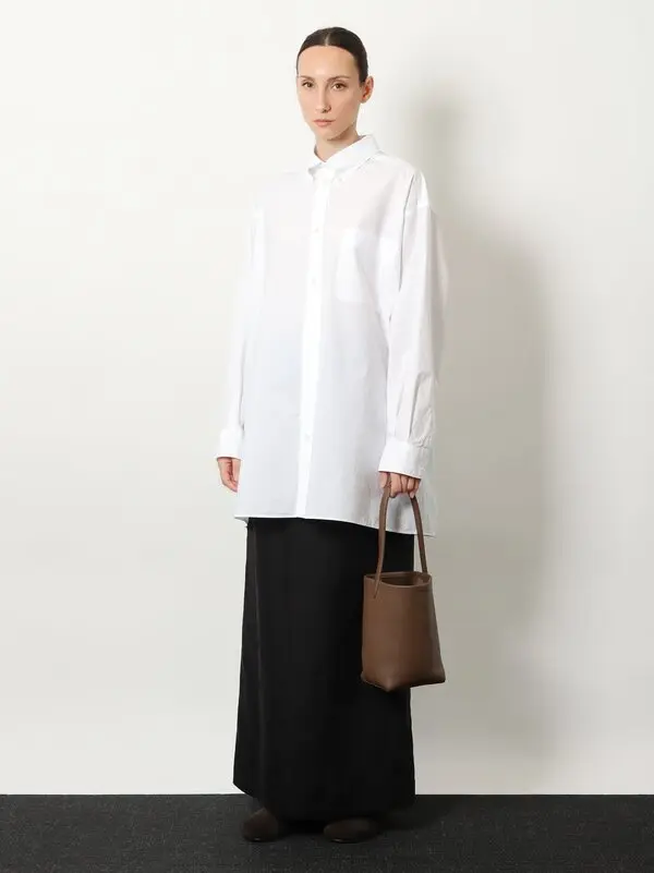 THE ROW Saul Cotton And Silk Long Skirt