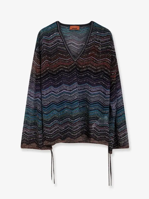 Missoni Viscose And Metallic Fiber Sweater - Multicolor