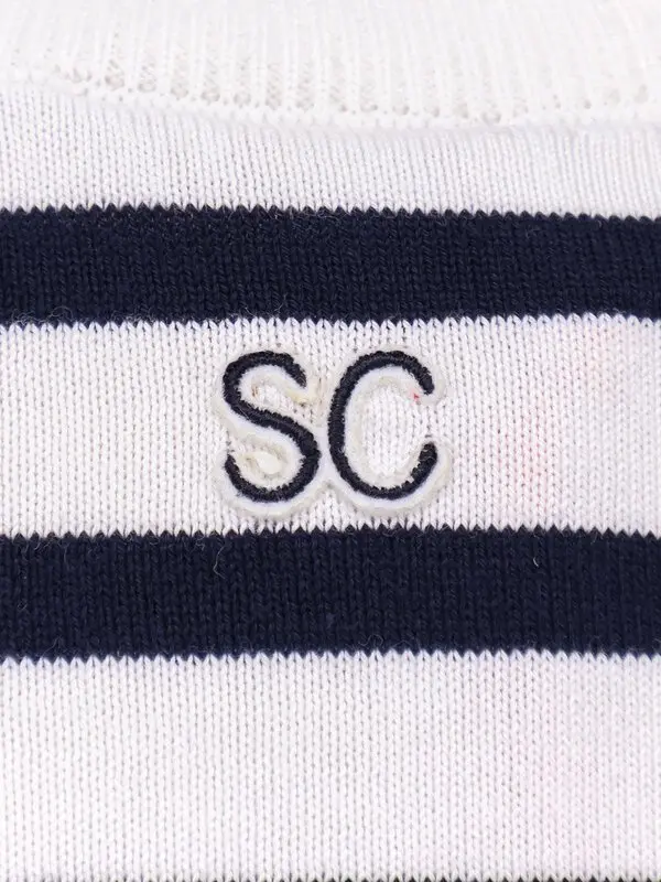 SEMICOUTURE Striped Cotton Sweater