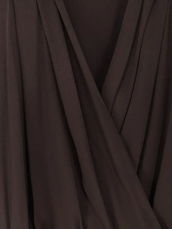 SEMICOUTURE Satin Wrap Blouse