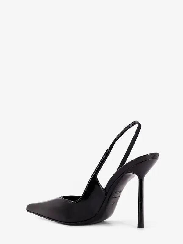 LE SILLA Vivienne Patent Leather Slingback Pumps - Black