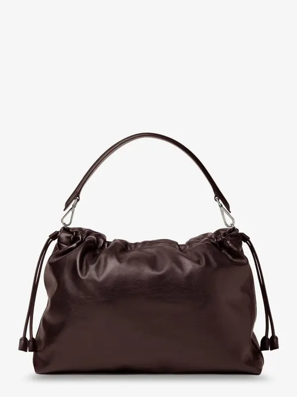 Fendi Flux Maxi Messenger Leather Shoulder Bag