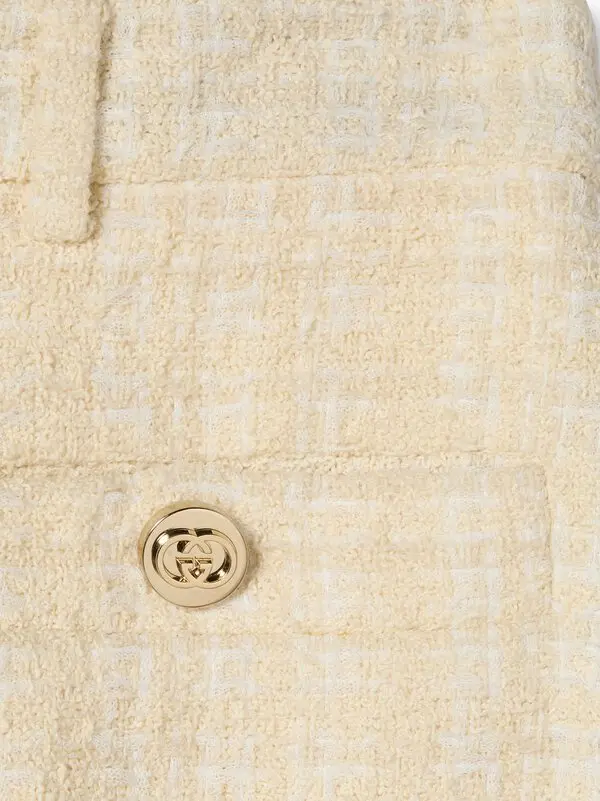 Gucci Cotton Blend Trousers With Checked Pattern