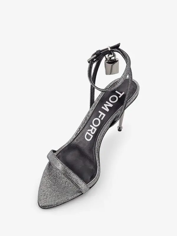 TOM FORD Laminated Heeled Sandals With Laminated Effect