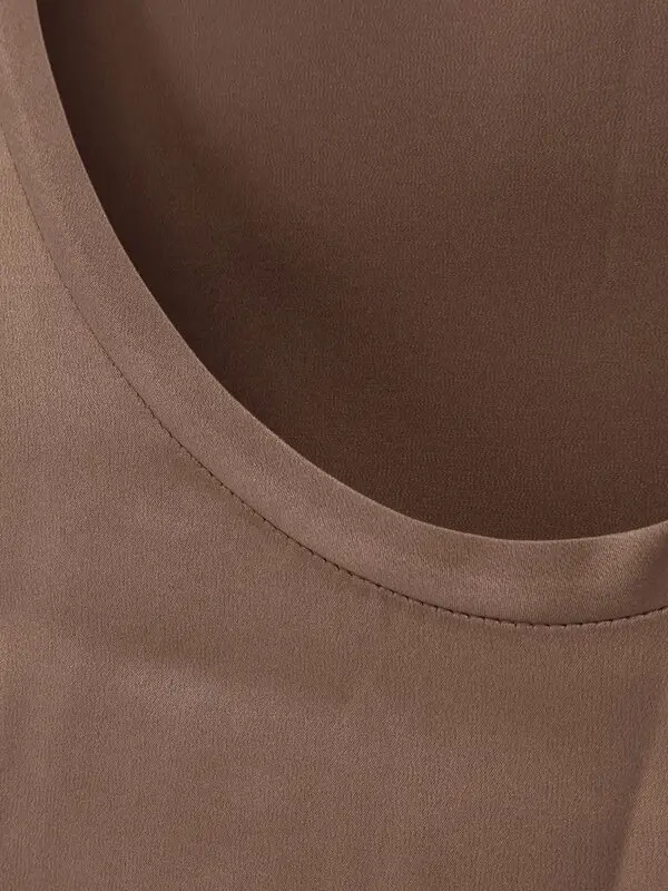 Brunello Cucinelli Stretch Silk Tank Top