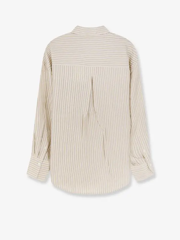 TOTEME Oversized Striped Silk Shirt