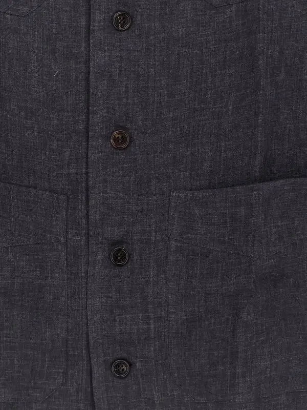 Brunello Cucinelli Easy Fit Linen Shirt