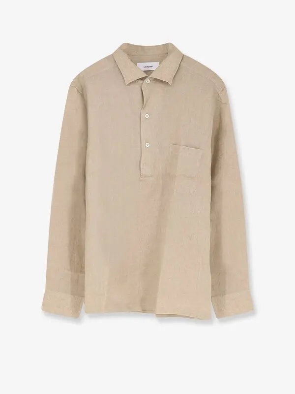 LARDINI Pailan Linen Shirt