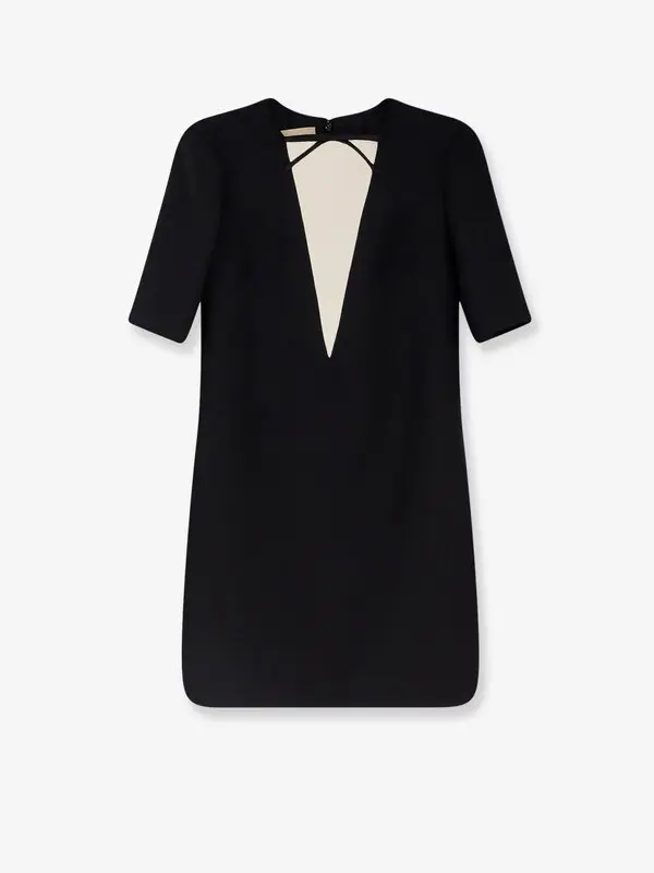 Valentino Garavani Virgin Wool And Silk Mini Dress