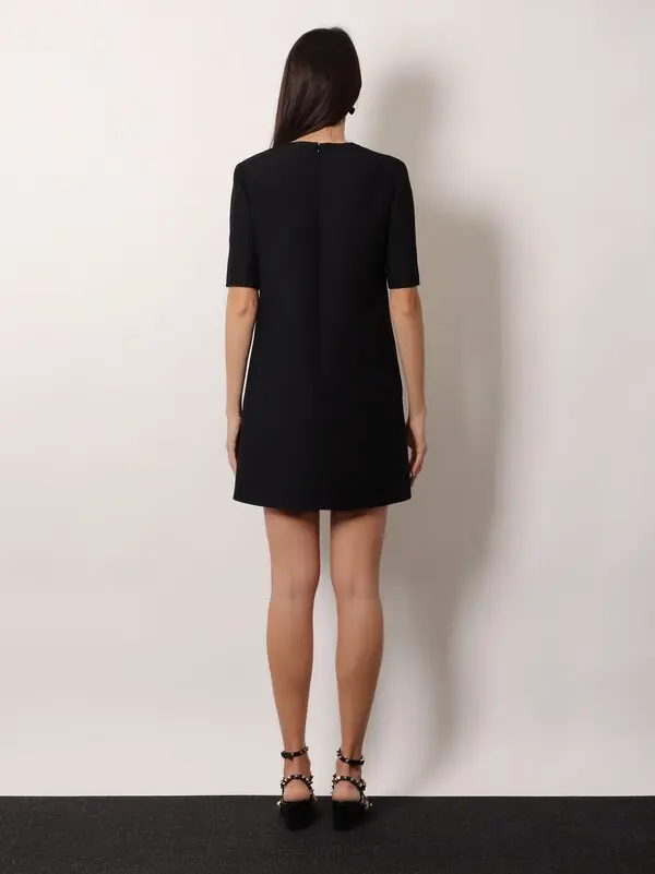 Valentino Garavani Virgin Wool And Silk Mini Dress
