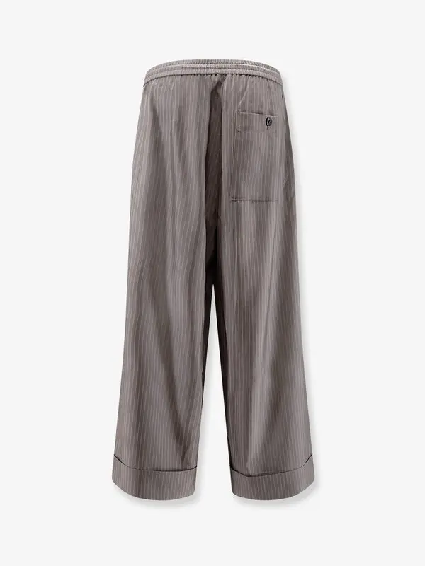 TONYWACK Silk, Polyester And Wool Blend Trousers