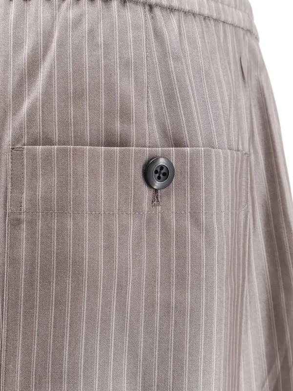 TONYWACK Silk, Polyester And Wool Blend Trousers
