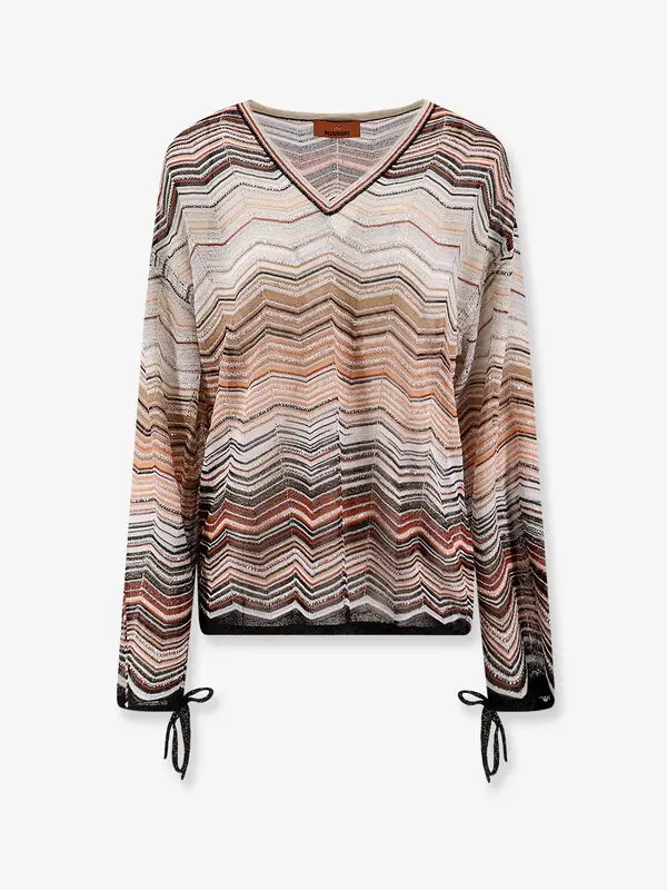 Missoni Viscose And Metallic Fiber Sweater - Multicolor