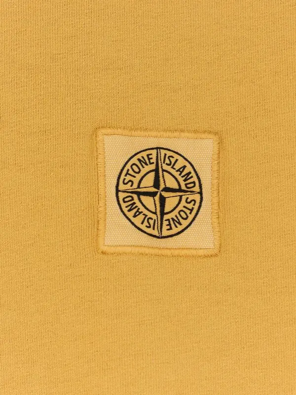 Stone Island Organic Cotton T-shirt - Yellow