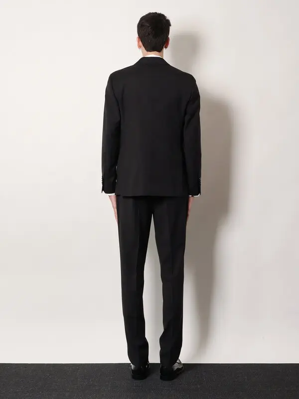 LARDINI Iconic Double-breasted Pure Virgin Wool Suit