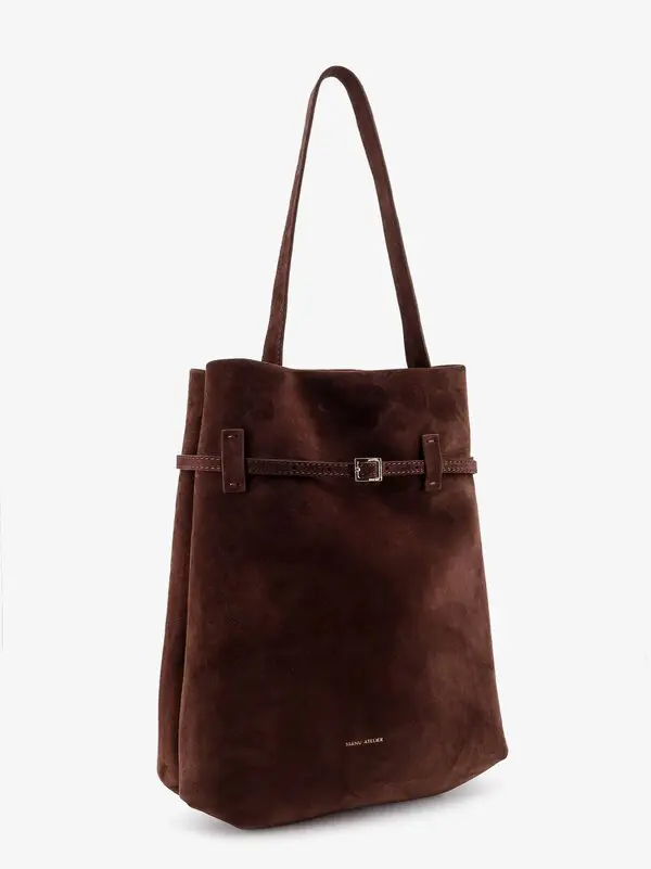 Manu Atelier Suede Tote Du Jour Shoulder Bag