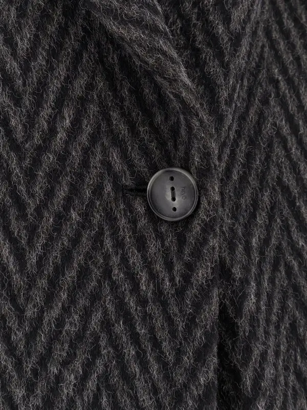 HEVO Santa Cesarea Wool Blend Coat
