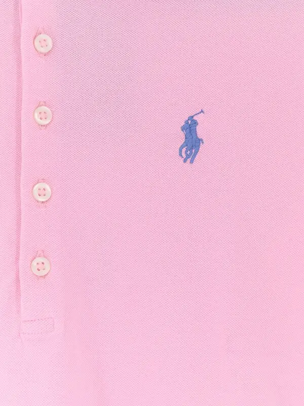 Polo Ralph Lauren Cotton Blend Polo With Embroidered Logo