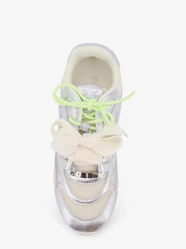 Pinko Yulia Mesh Sneakers With Leather Inserts
