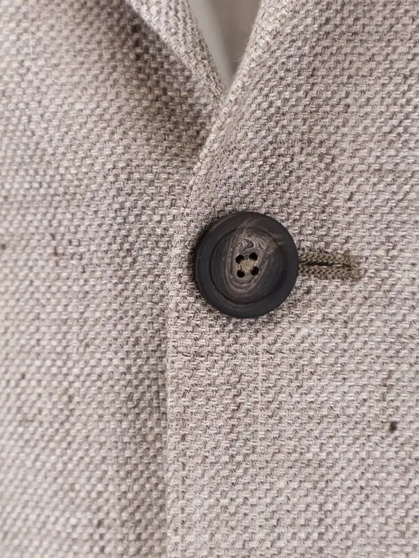 Tagliatore Single-breasted Linen And Virgin Wool Blazer