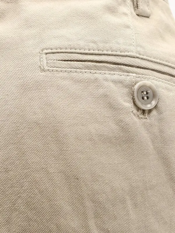 Aspesi Cotton And Linen Shorts