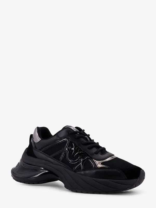 Pinko Ariel 33 Leather Sneakers With Nylon Inserts